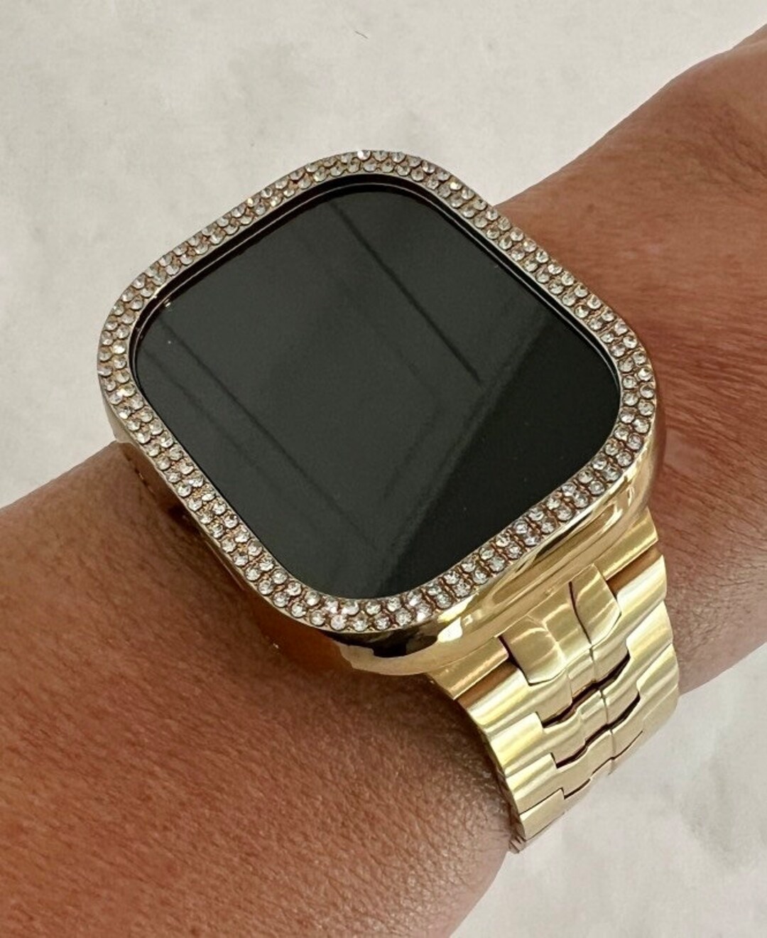 Ultra Apple Watch Band 49mm Gold Stainless Steel Band & or Apple Watch ...