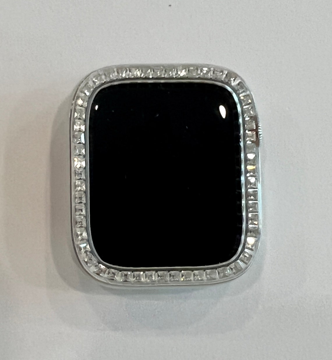 Apple Watch Bezel Cover Clear Acrylic Bumper Square Swarovski - Etsy