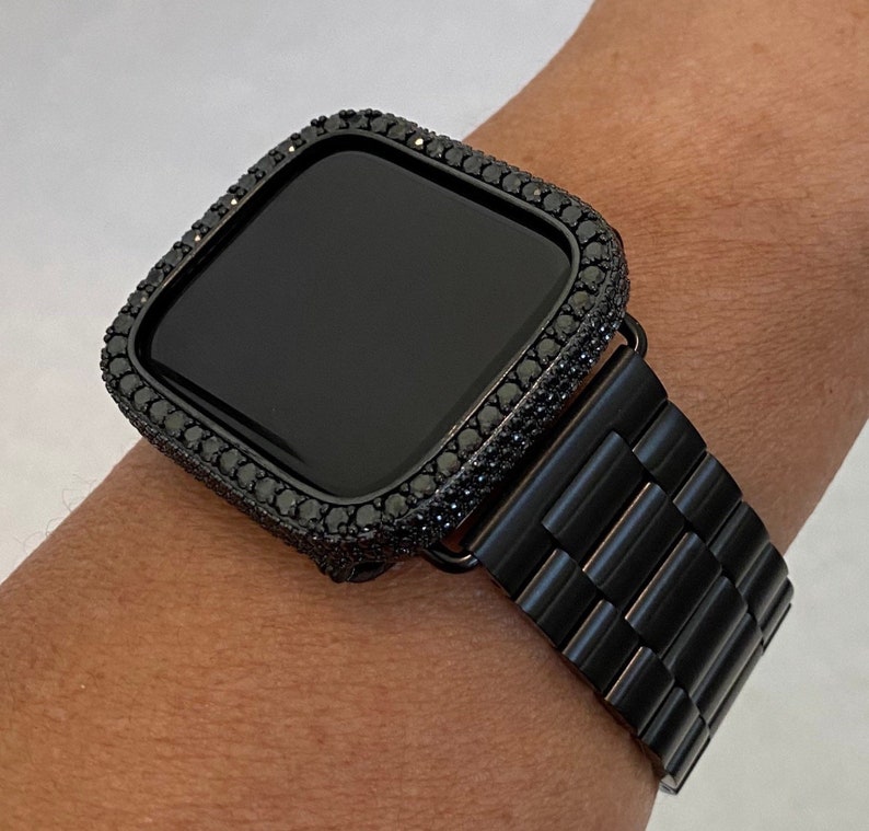 Apple Watch Band Black Rolex Style & or Apple Watch Cover Lab - Etsy