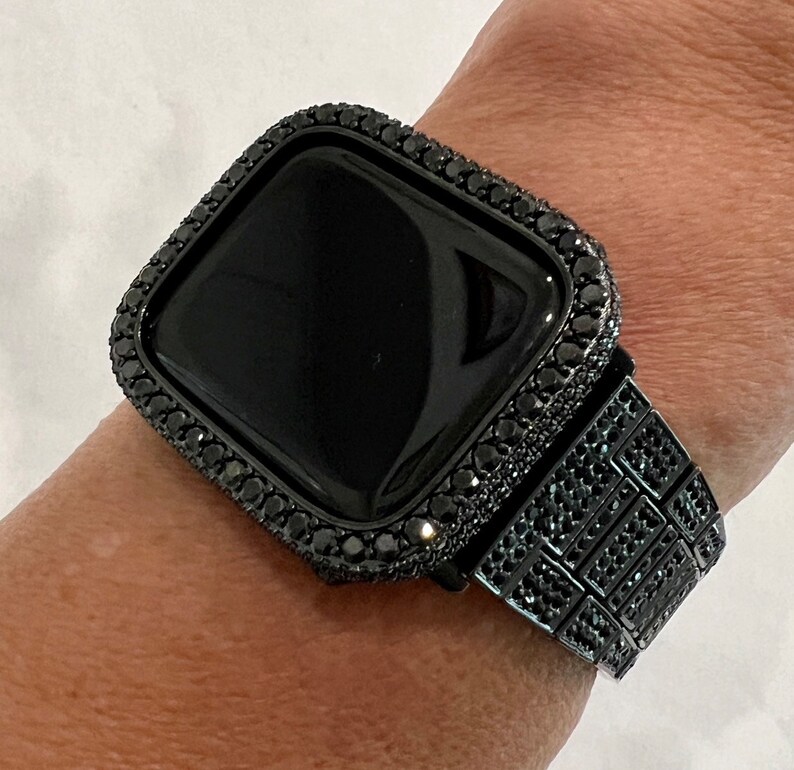 Ultra 49mm Apple Watch Band Pave Black Swarovski Crystals & or - Etsy