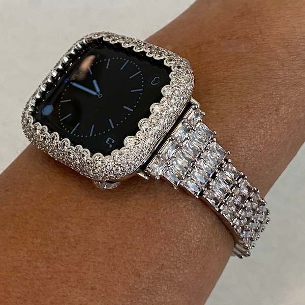 Iced Out Apple Watch Band - Etsy