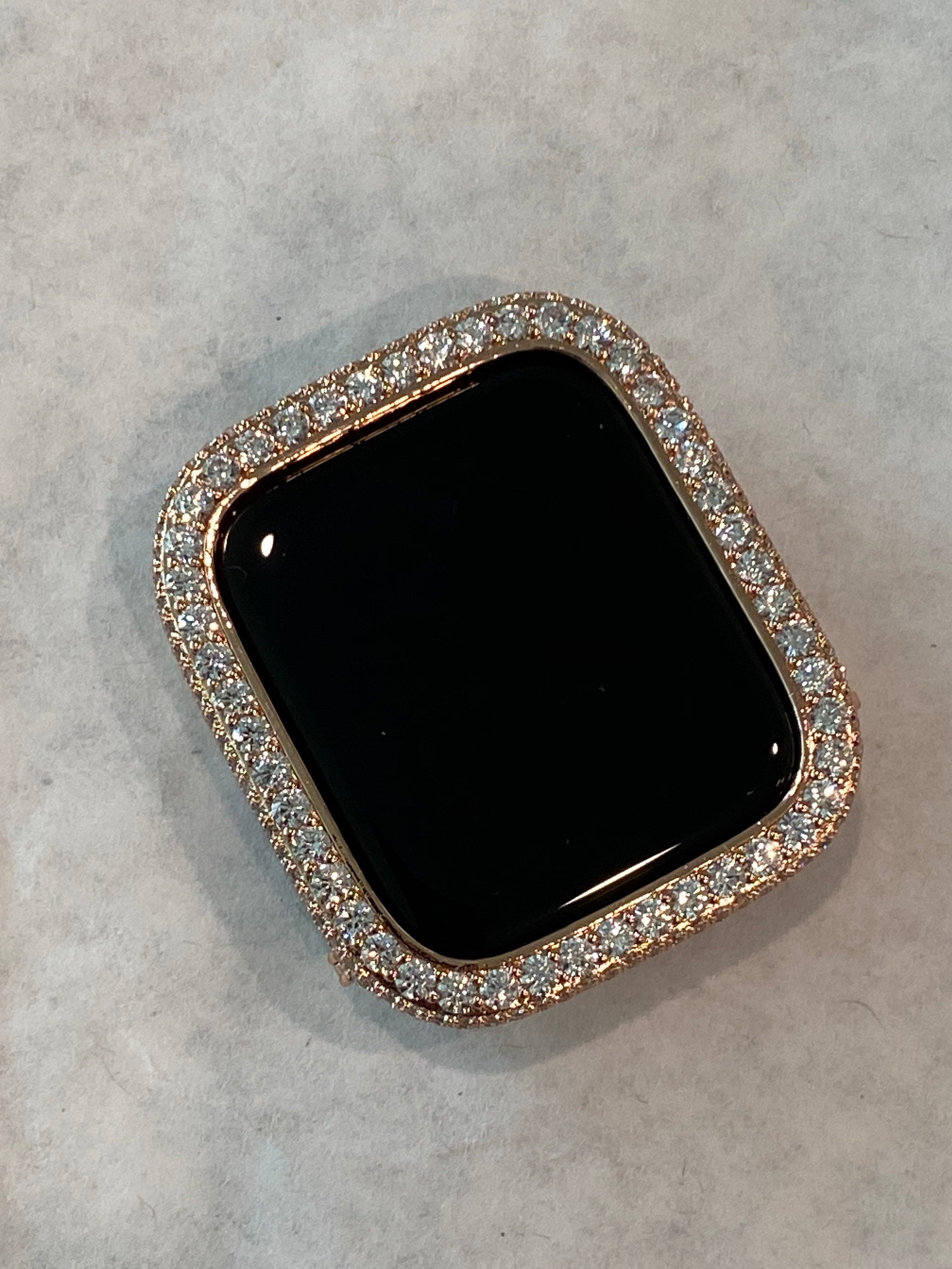 Apple Watch Bezel Cover for Iwatch Band Bling with 2.5mm Lab Diamonds ...