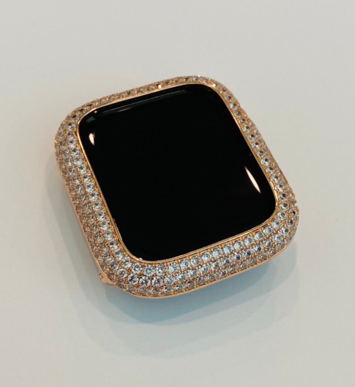 Apple Watch Band Rose Gold Pave Swarovski Crystals & or Lab - Etsy