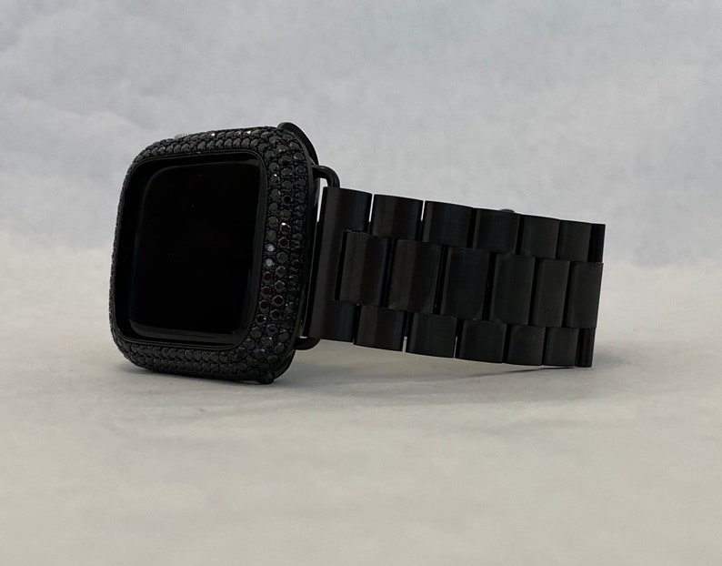 Black Apple Watch Band Rolex Style & or Apple Watch Cover Lab - Etsy