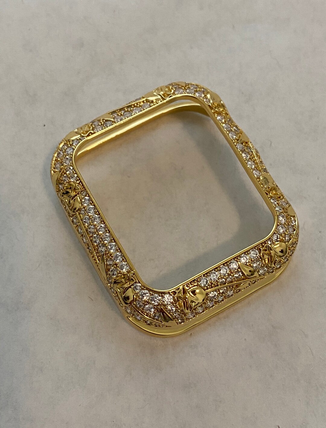 Apple Watch Case Yellow Gold Womens Swarovski Crystals Iwatch Cover ...