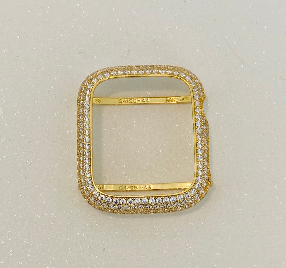 Ultra 49mm Apple Watch Cover Gold Lab Diamond Bezel Case - Etsy