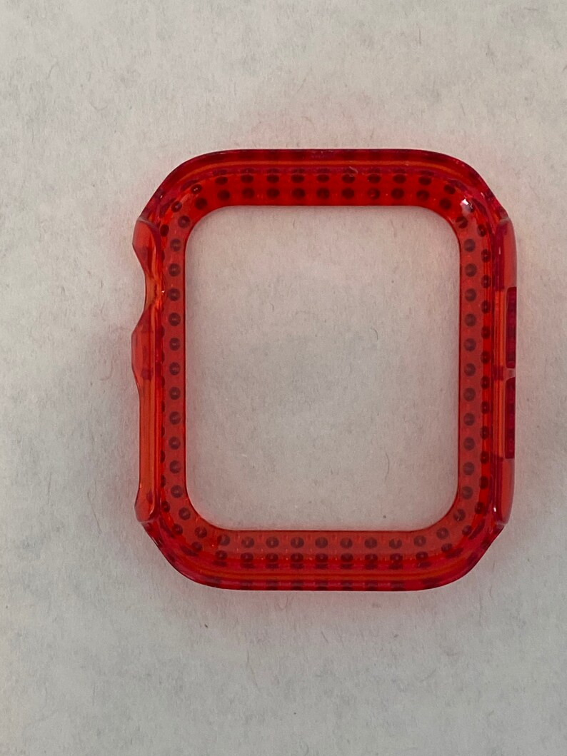 Red Apple Watch Band Cover Bezel Iwatch Case Crystal Faceplate - Etsy