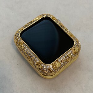 Apple Watch Case Yellow Gold Womens Swarovski Crystals Iwatch Cover ...
