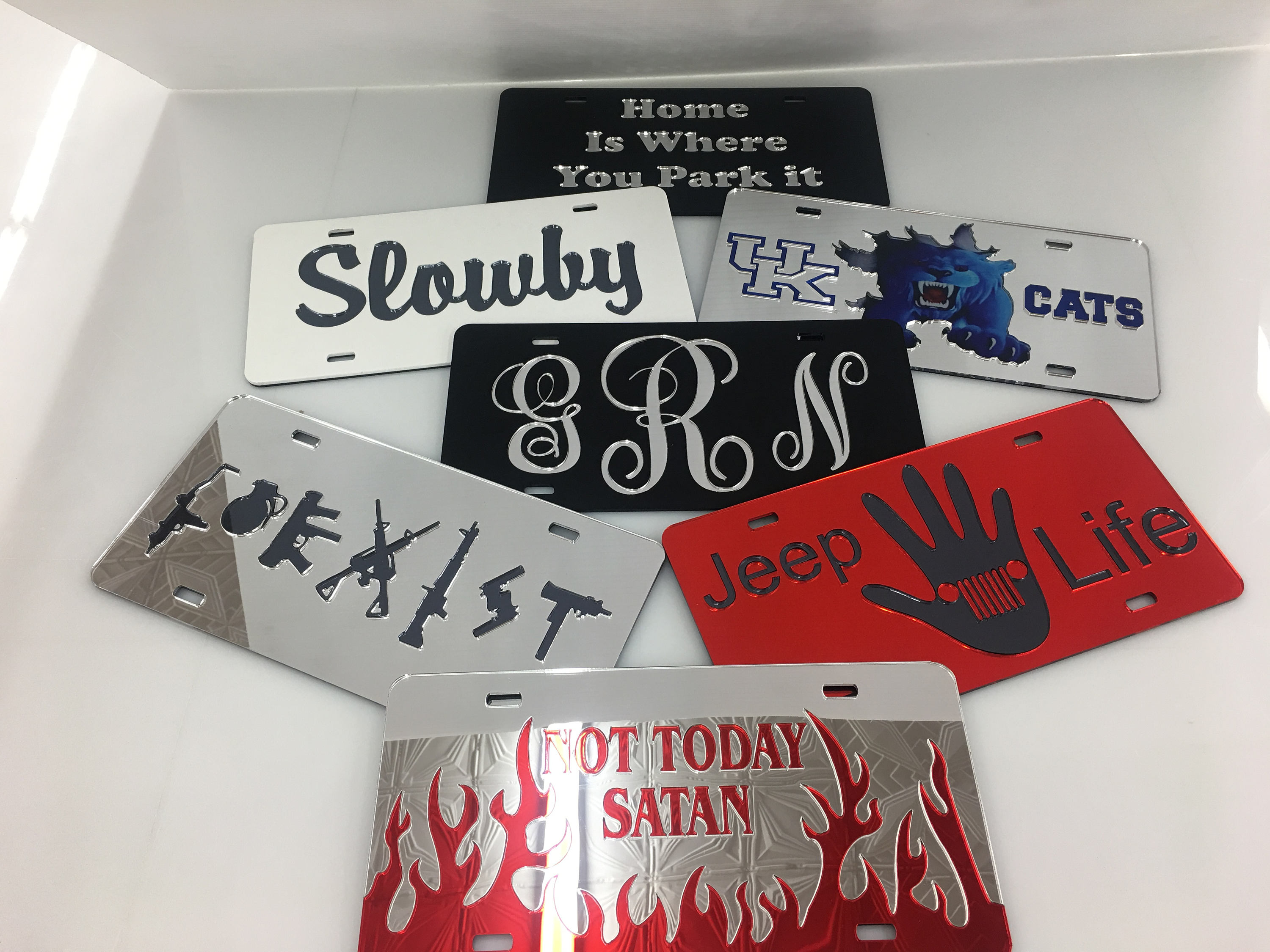 Acrylic Personalized License Plate. We Can Do Your Business - Etsy