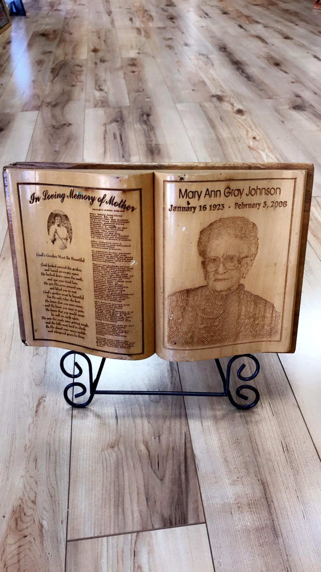 Custom Wood Personalized Memorial Gift, Memorial Picture, Memory Plaque ...