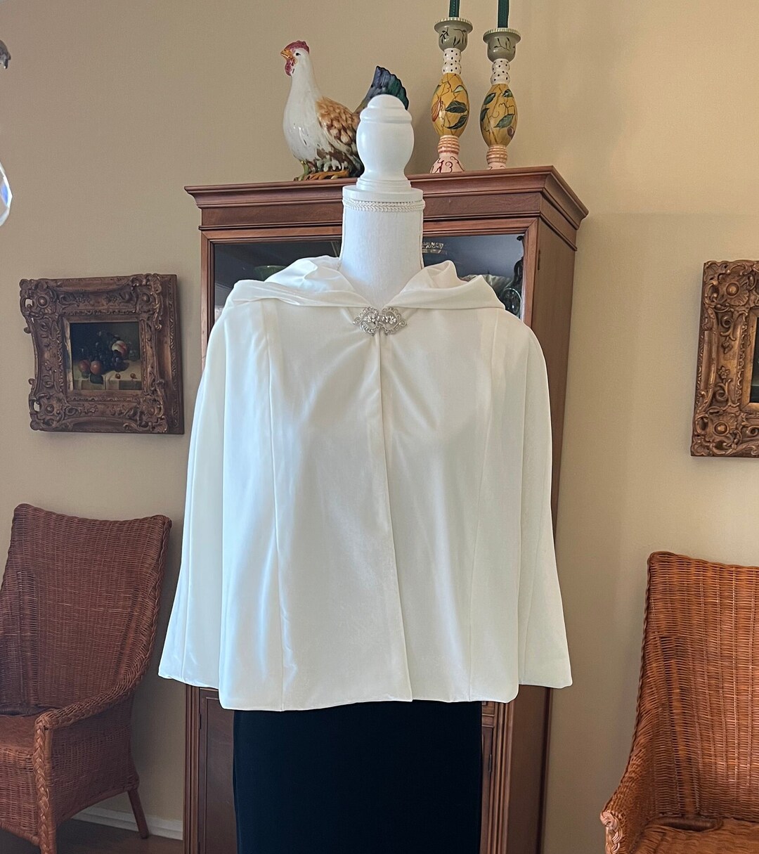 Short Velvet Hooded Bridal Prom Cape Wedding Cloak - Etsy