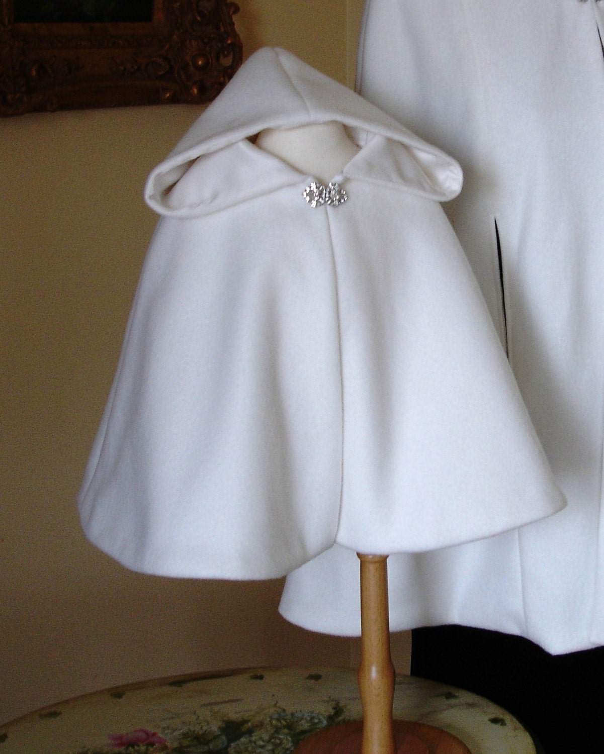 Hooded Flower Girl Bridal Cape Wedding Flowergirl First | Etsy