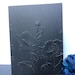 Embossed 3D Black Floral Poppy Cards (set of 6) Embossed Note Cards ...