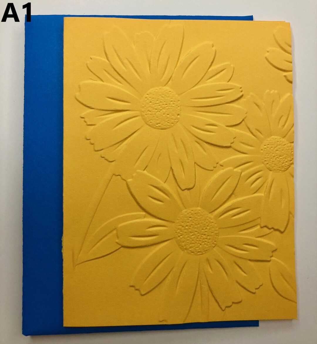 Embossed Cards, Set of 6 Embossed Greeting Cards Boxed Set, Boxed Note ...