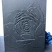 3D Embossed Black Rose Cards (set of 6) Embossed Note Cards All ...