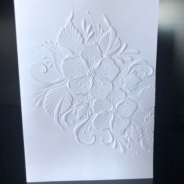 Embossed Cards - Etsy