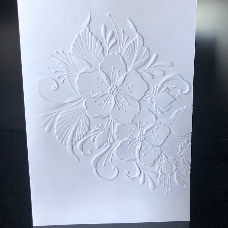 Embossed Cards - Etsy