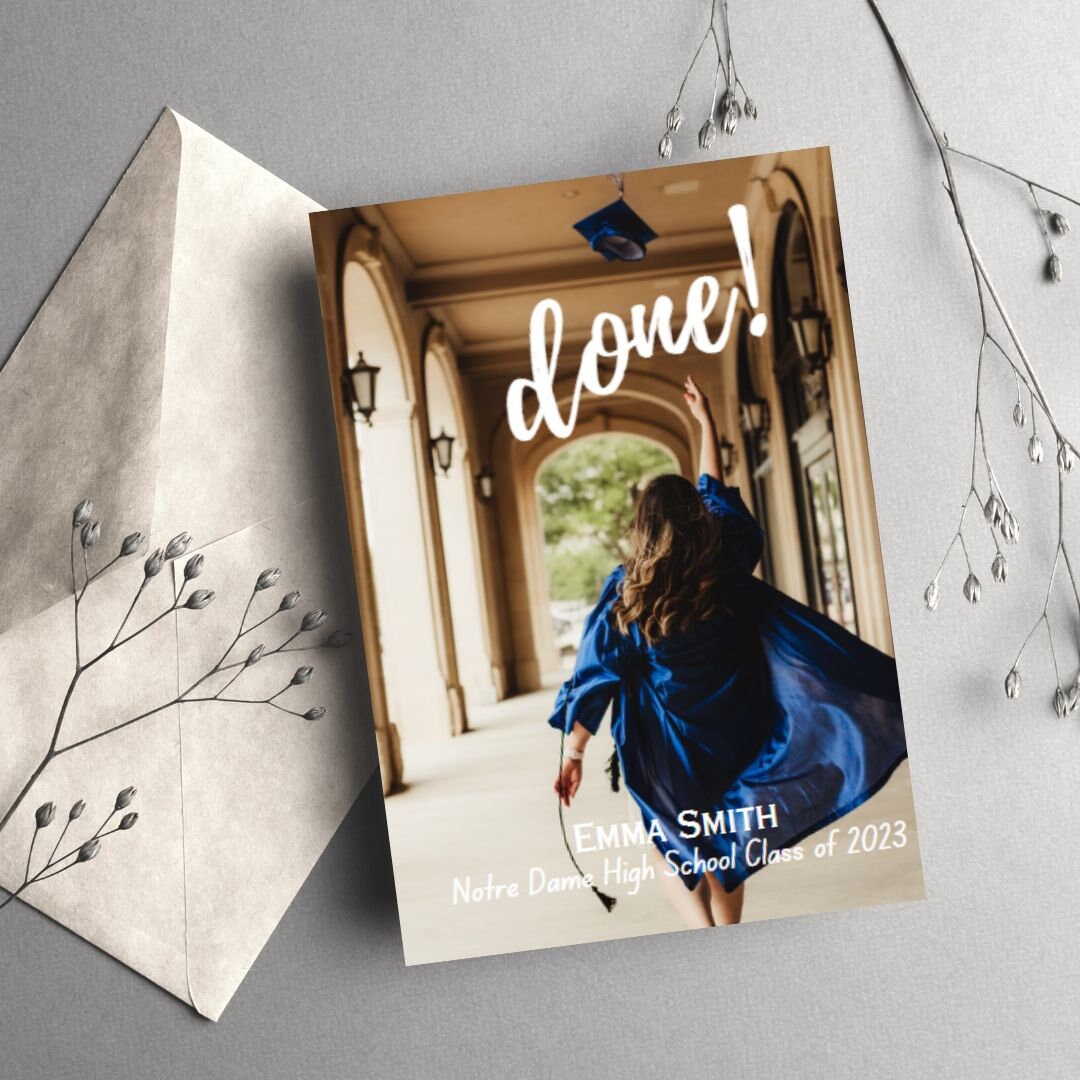 Editable Customizable Graduation Announcement Template Digital Do It ...