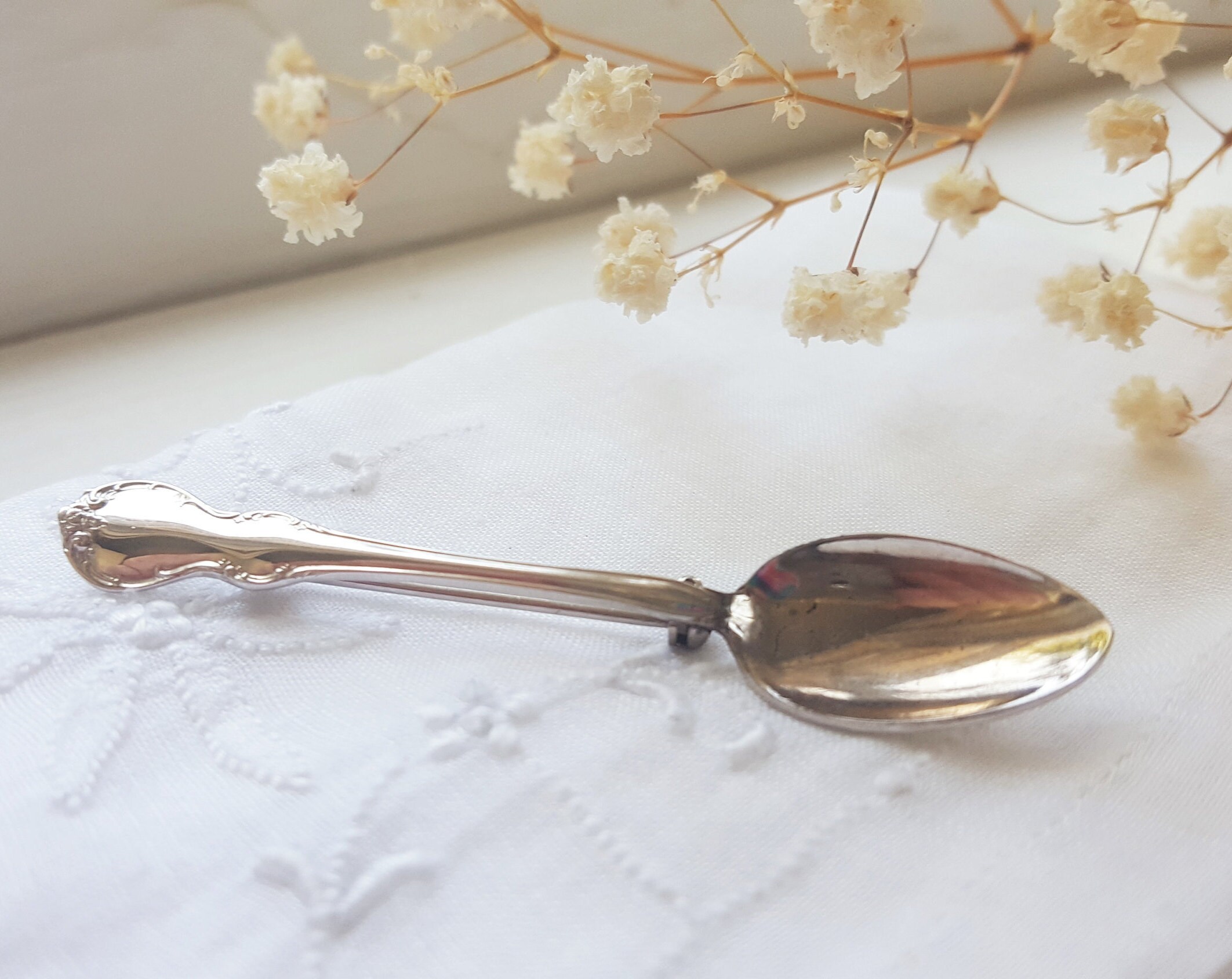 Vintage Spoon Pin & Patented Closure. Similarity With | Etsy