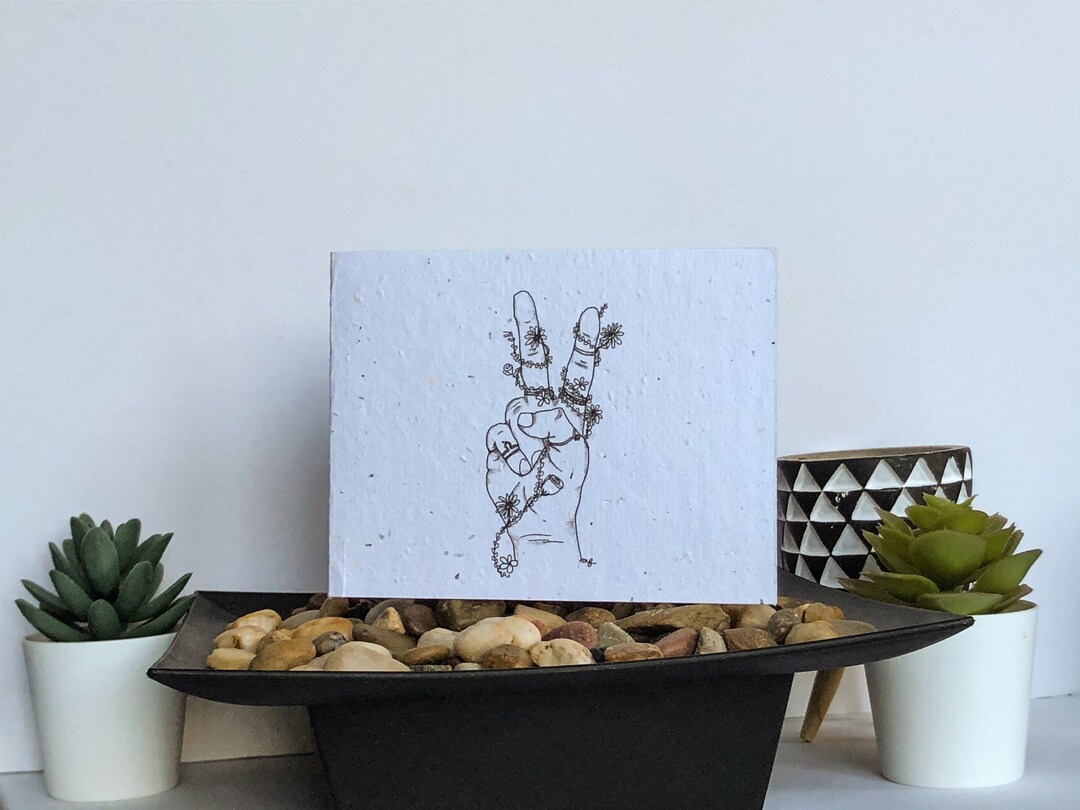 Peace Seed Card - Etsy