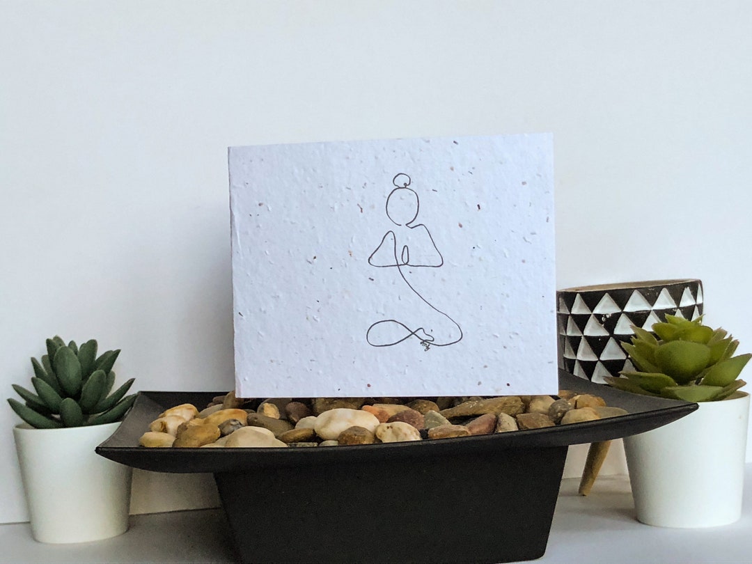 Seated Pose Seed Card - Etsy