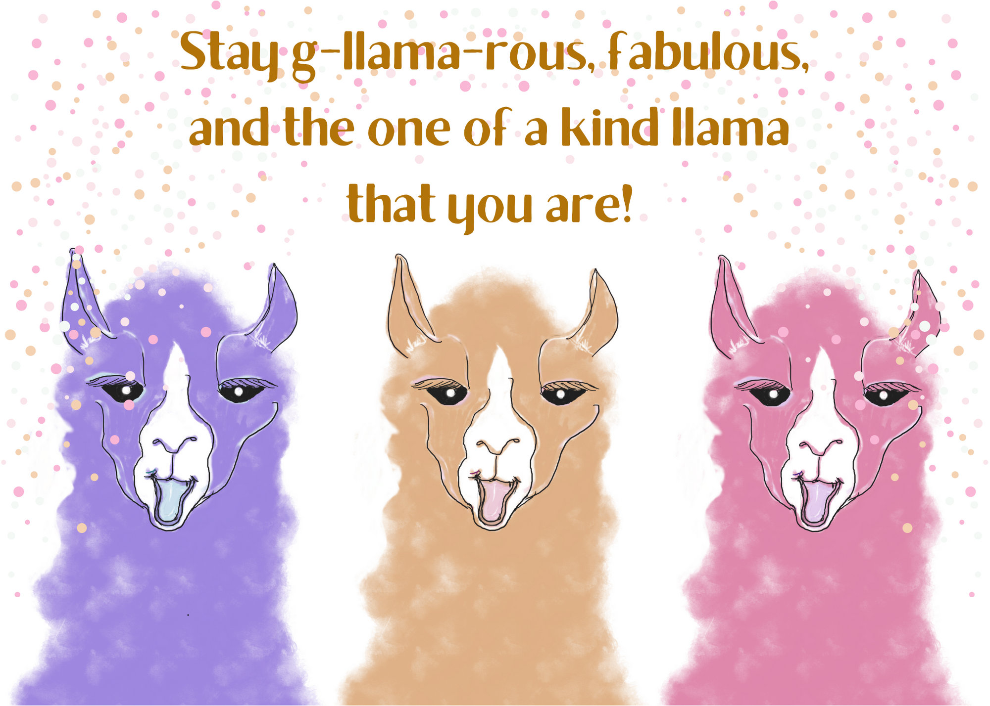 Llama Birthday Video Ecard - Etsy