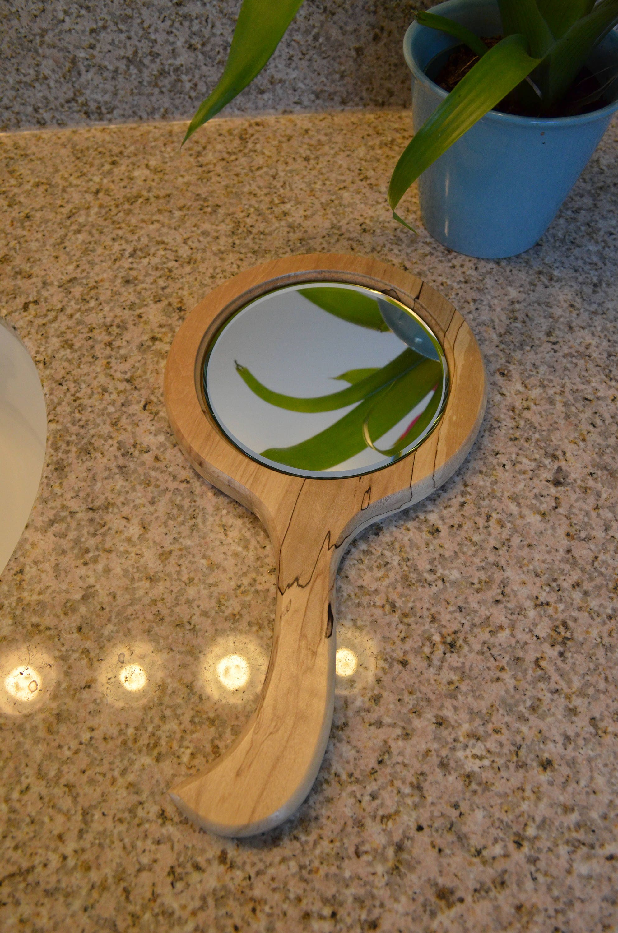 Wooden Hand Mirror, Spalted Maple - Etsy