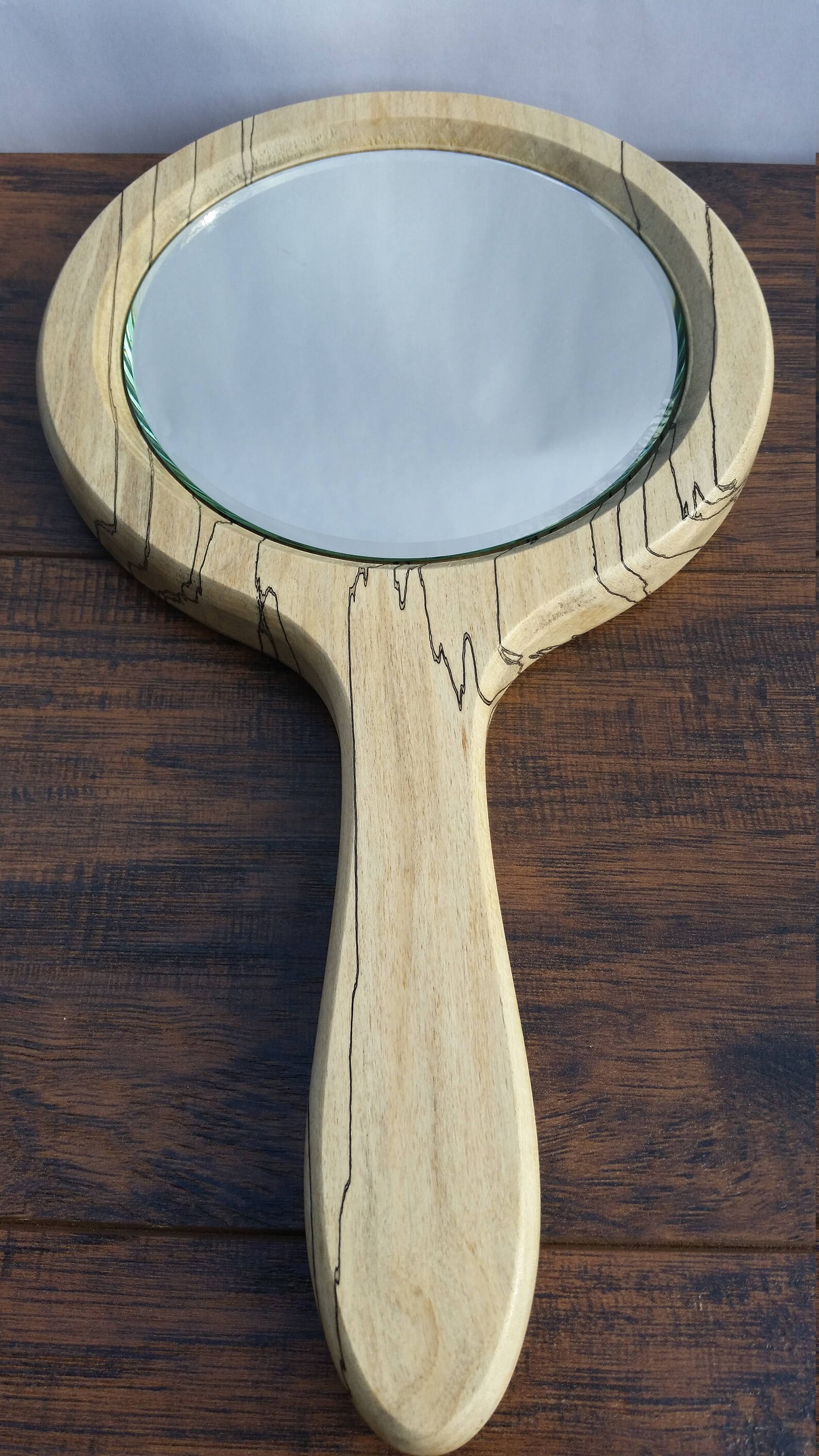 Wooden Hand Mirror, Spalted Maple - Etsy