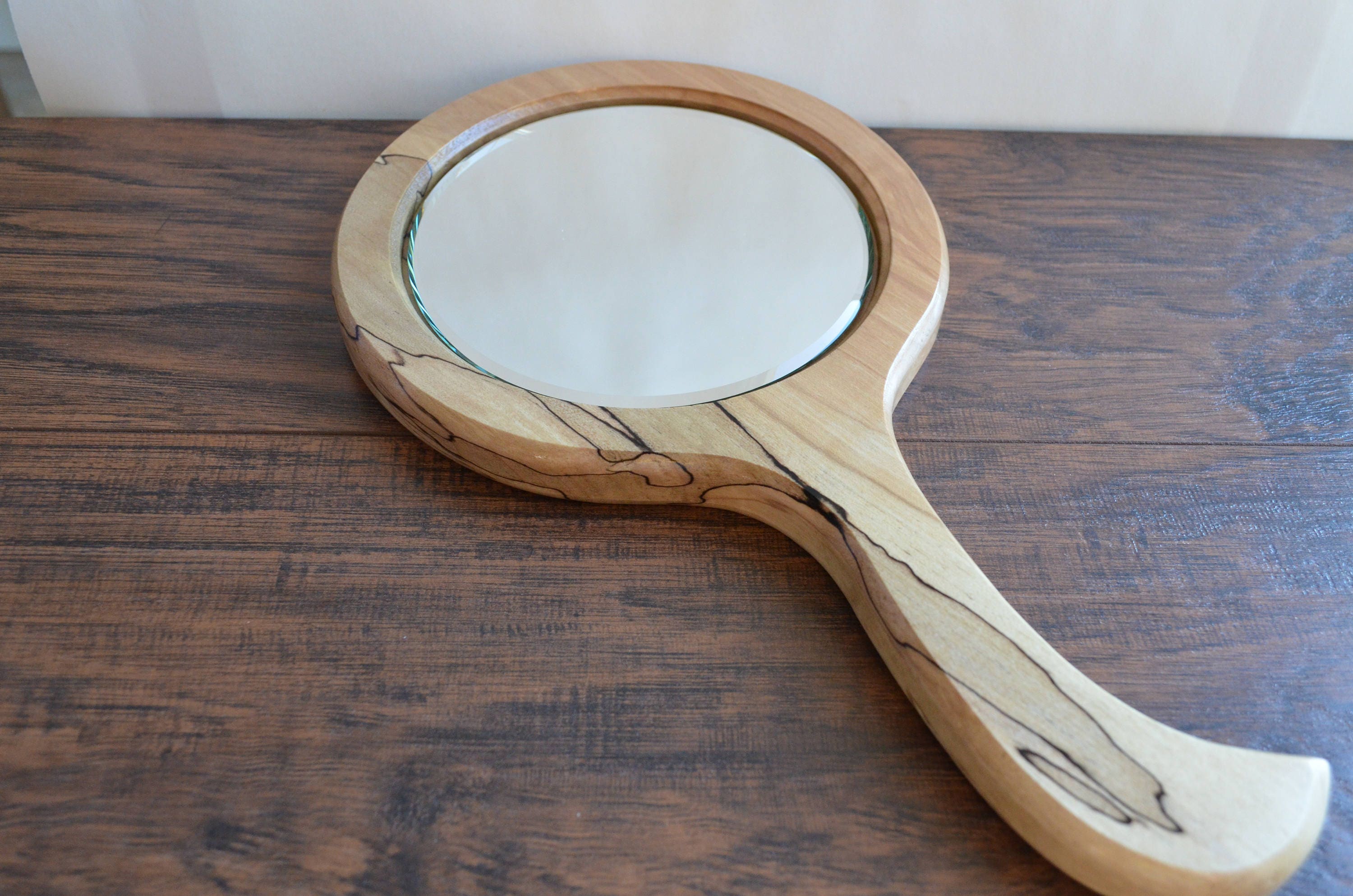 Wooden Hand Mirror, Spalted Maple - Etsy