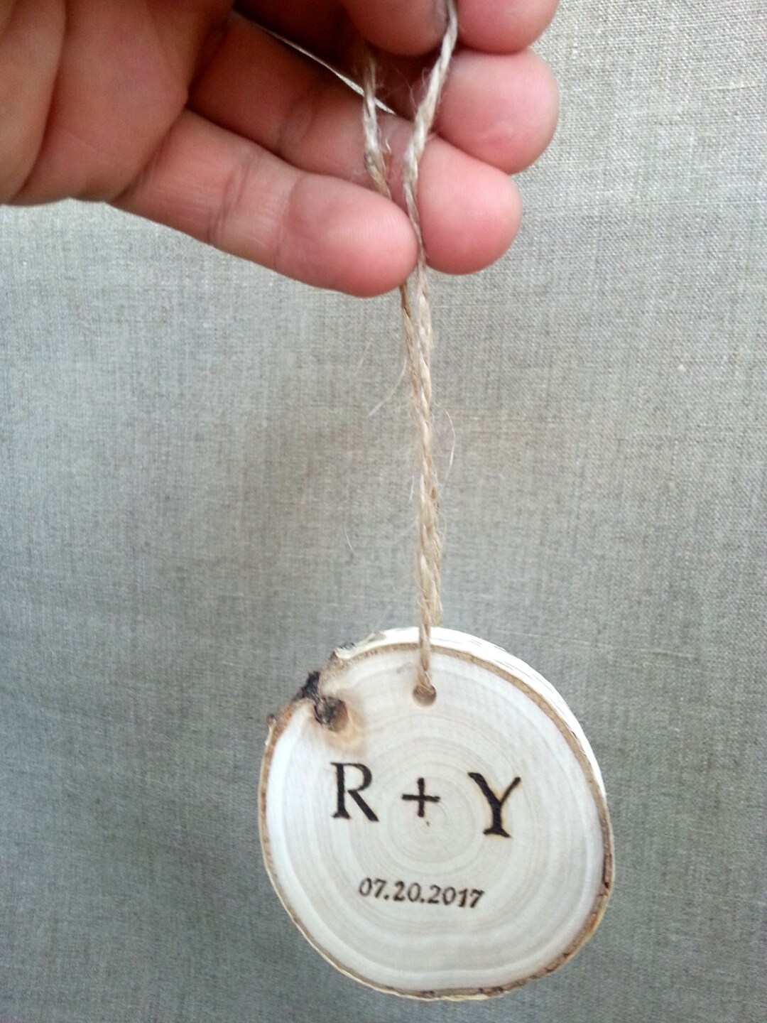 Personalized Wood Burned Name Tag, for Gift Giving, Wood Slice Name Tag ...