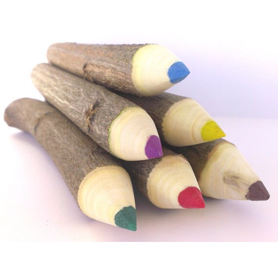 6 Colors Twig Pencils, Wedding Activities, Children Activity, Children ...