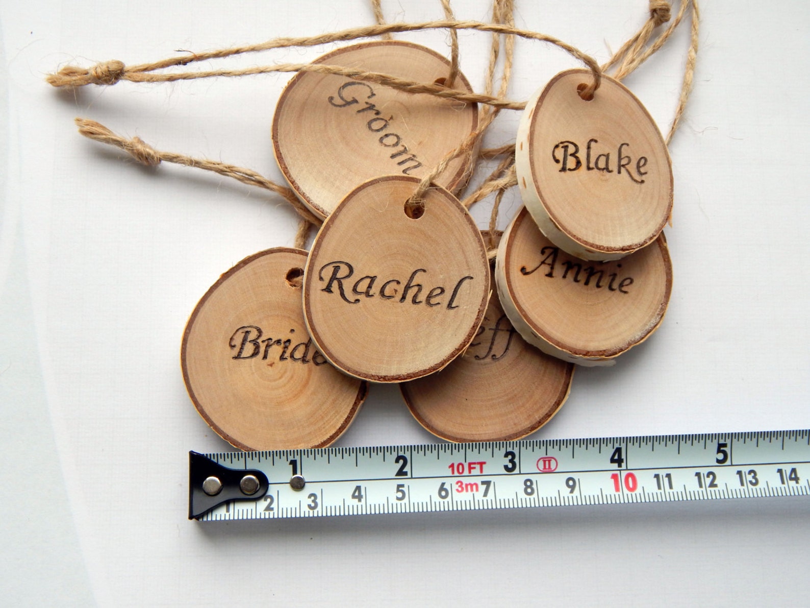 Personalized Wood Burned Name Tag, for Gift Giving, Wood Slice Name Tag ...