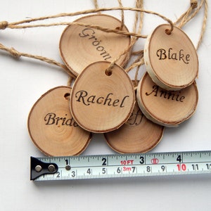 Personalized Wood Burned Name Tag, for Gift Giving, Wood Slice Name Tag ...