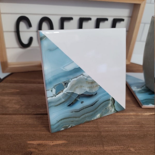 Marble Coasters - Etsy