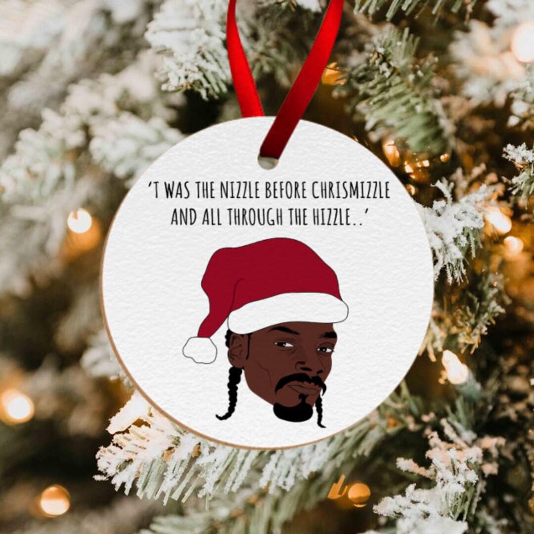 Snoop Dogg Ornament Santa Snoop Funny Ornament Gag Gift - Etsy