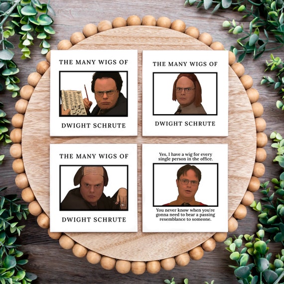 Dwight Schrute Wigs Set of 4 the Office Dunder Mifflin | Etsy