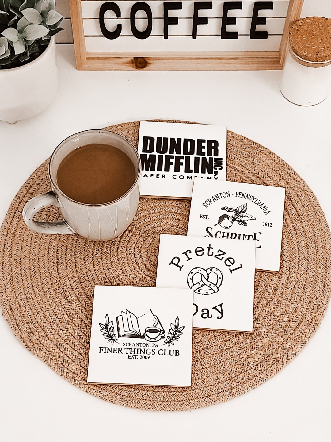 The Office Coasters - Choose Your Own Coaster Set- the Office - Michael ...