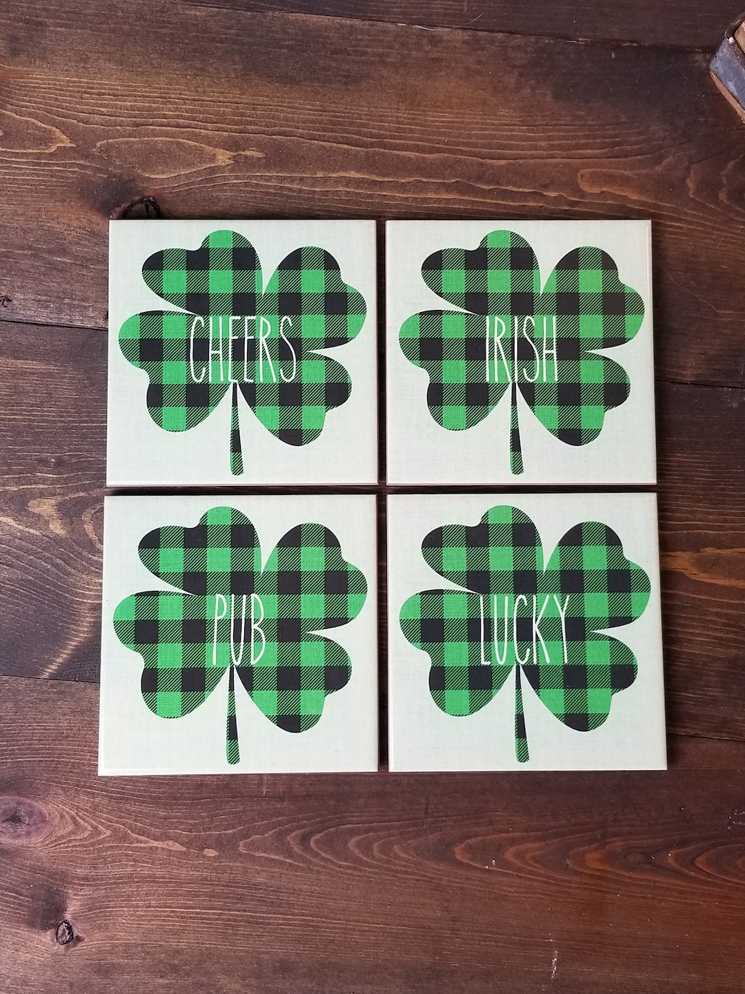 Irish Coasters | Set of 4, St. Patricks Day, March 17th, Irish Decor ...