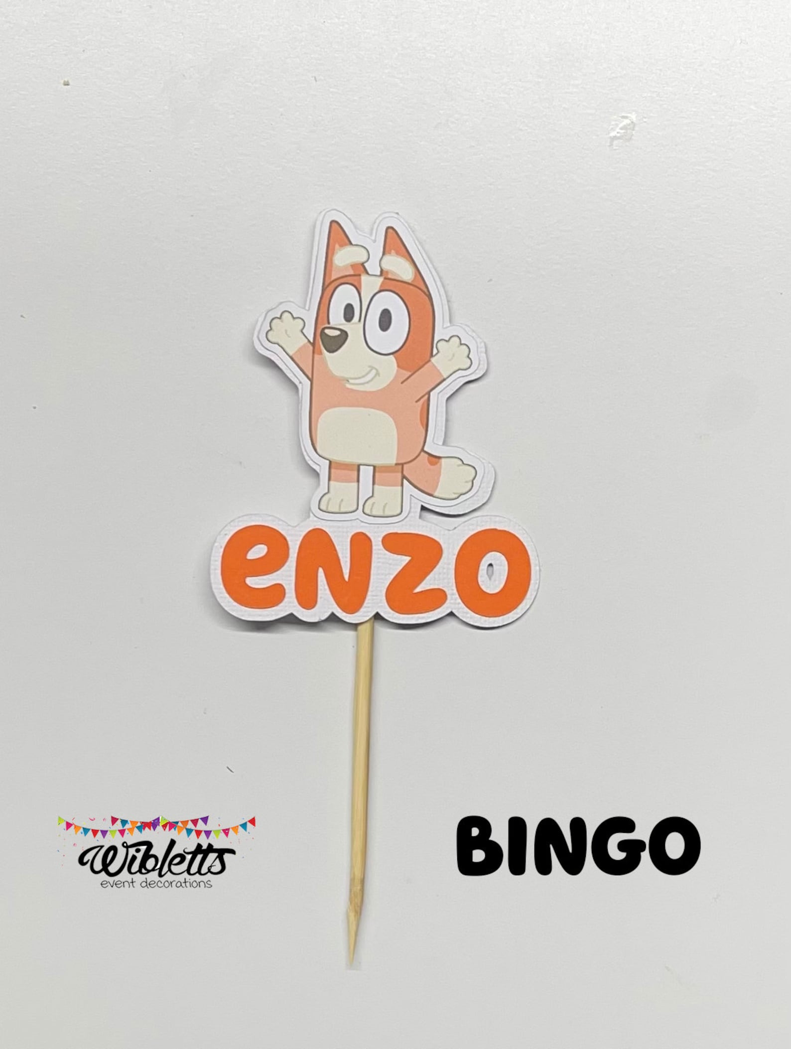 Wackadoo! Bluey Inspired Theme Birthday Party Cake Topper Decoration ...