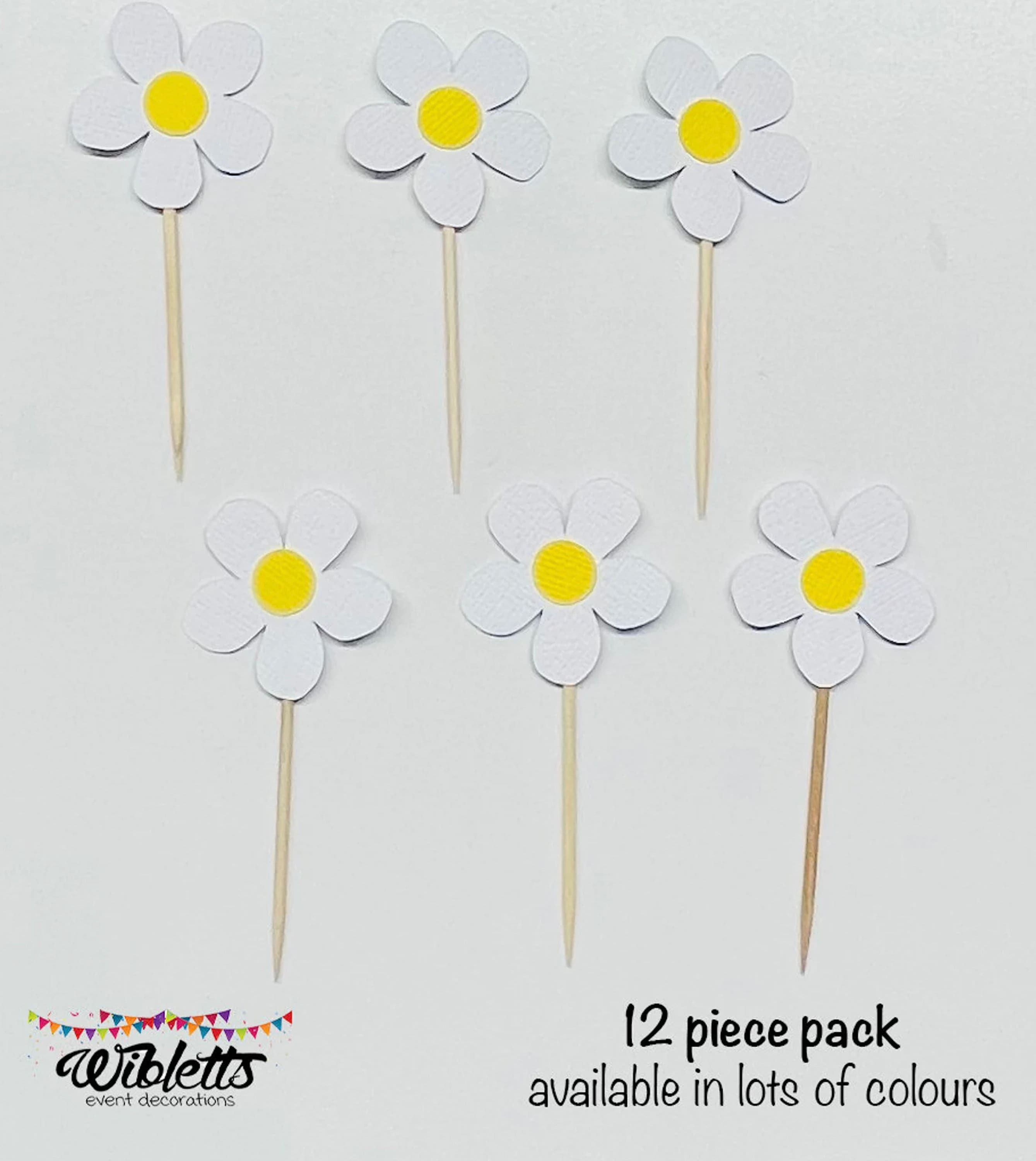 Cute Hippy Daisy Flower Theme Birthday Party Cake Topper - Etsy