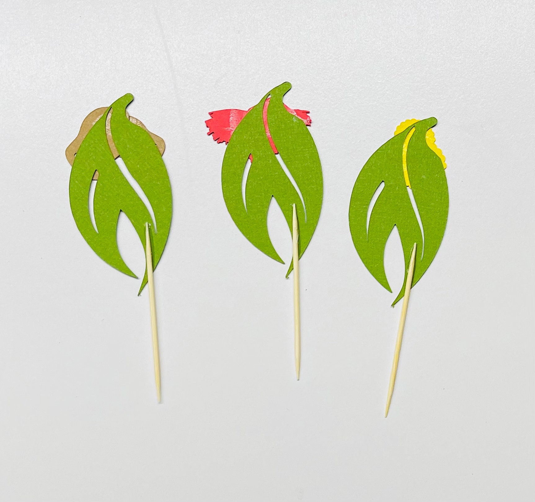 Australia Gum Leaf Garland Banner and Cupcake Toppers. Cute Aussie ...