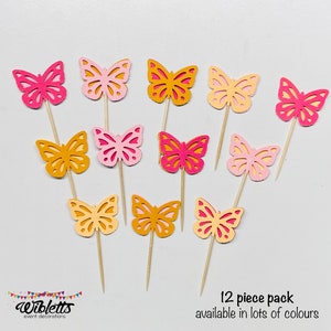 Emma Memma Butterfly Inspired Theme Birthday Party Cake & Cupcake ...