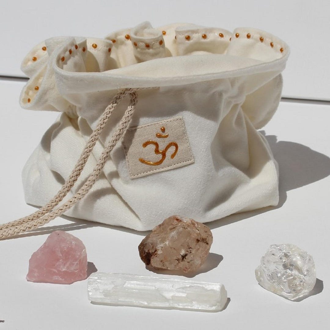Gemstone Crystal Earth Healing Kit, Set of Selenite Rose Smoky and ...