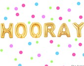 16 HOORAY balloons/banner. Hooray party. Celebration | Etsy