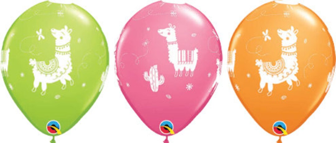 11" Llama Latex Balloons. Llama Decor. Llama Party. Llama Birthday ...