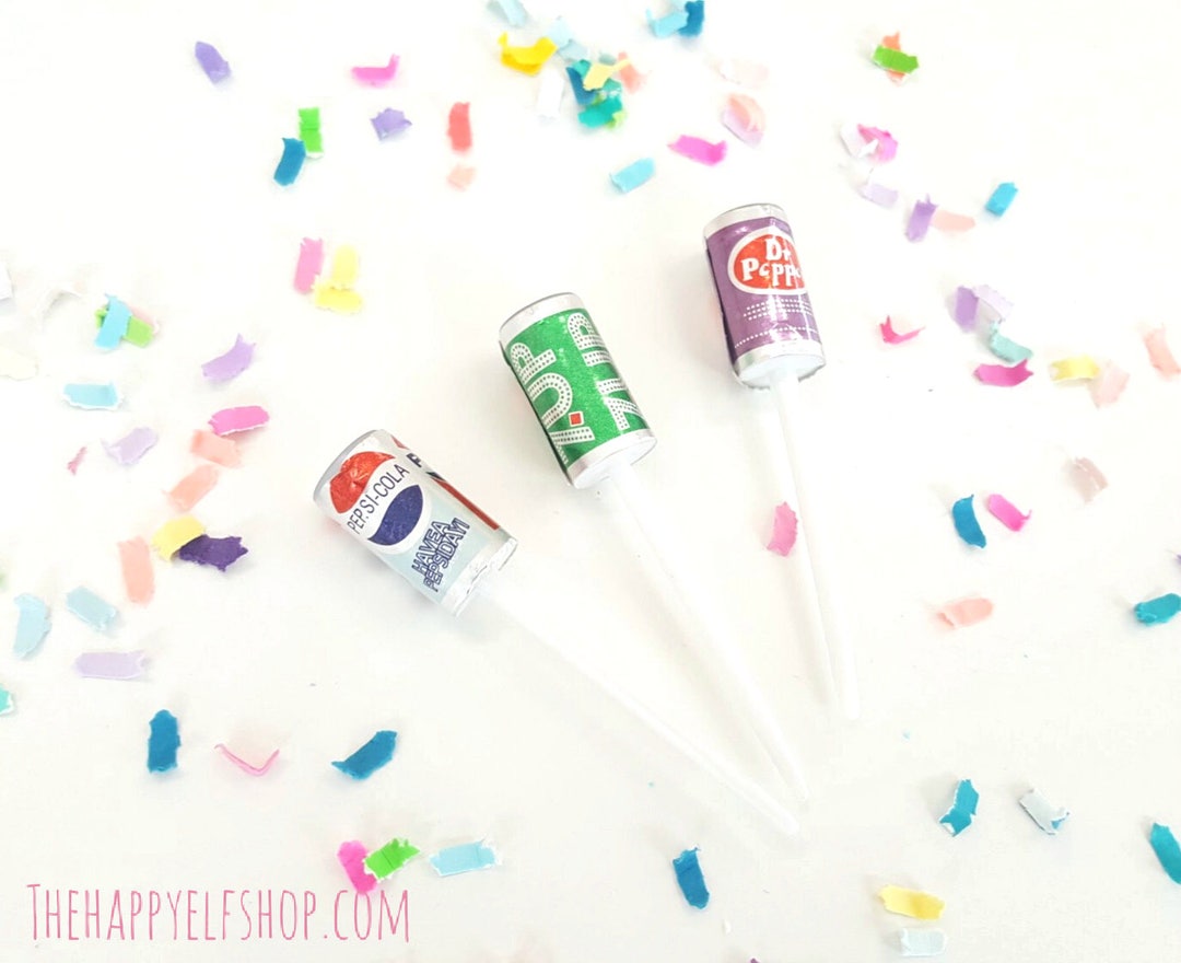 Soda Can Cupcake Toppers: Party Food Picks, Set of 12 - Etsy
