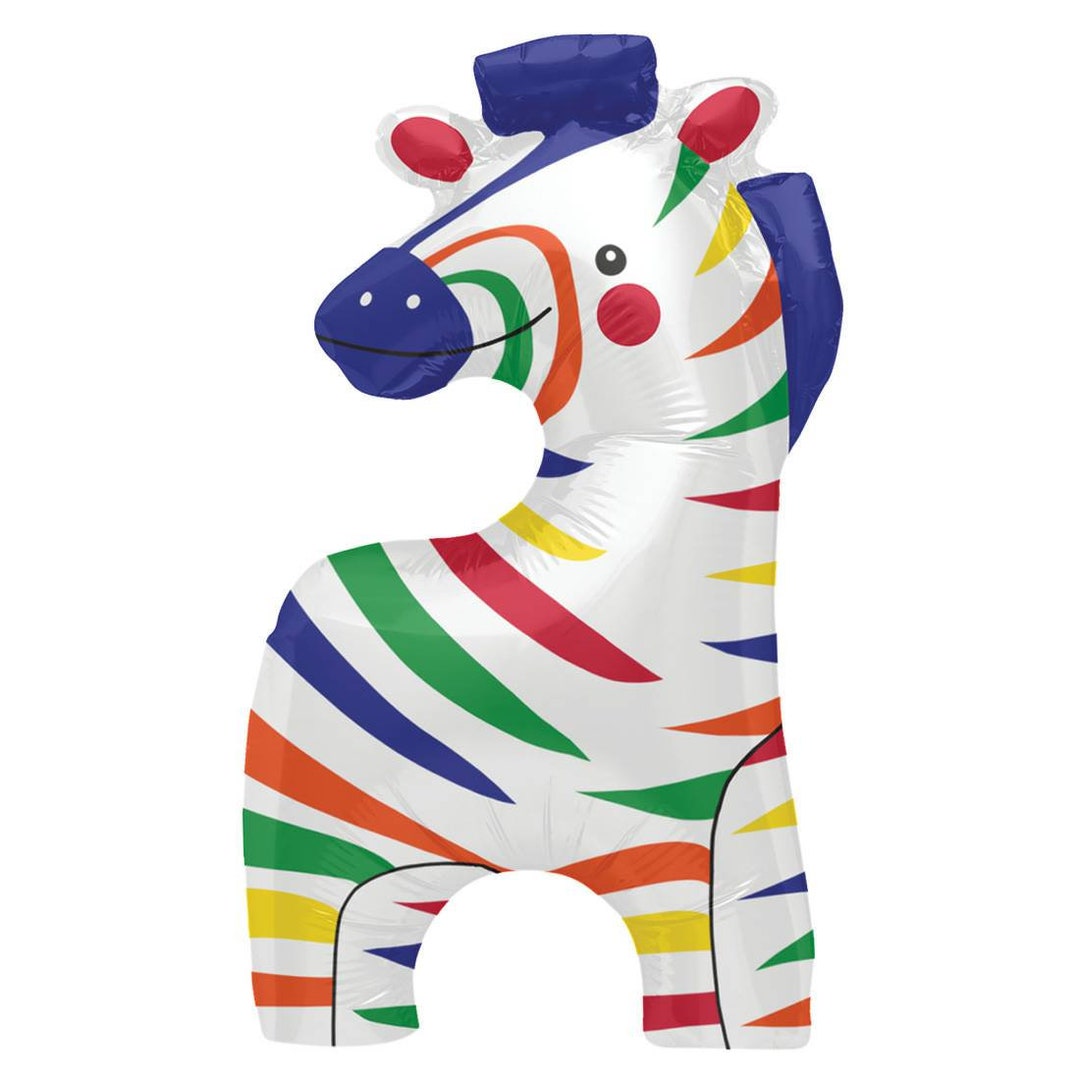 31" Zebra Balloon.zoo Animal Balloons. ZOO Party Decor. Kids Party ...