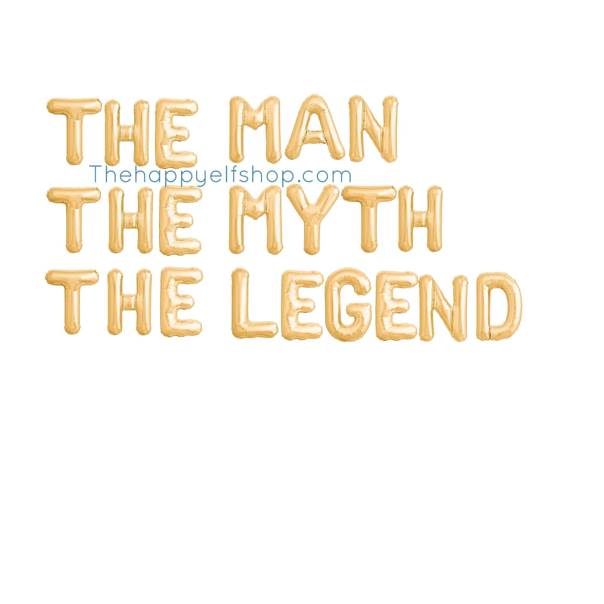 16 the man the myth the legend balloons/banner. old af | Etsy