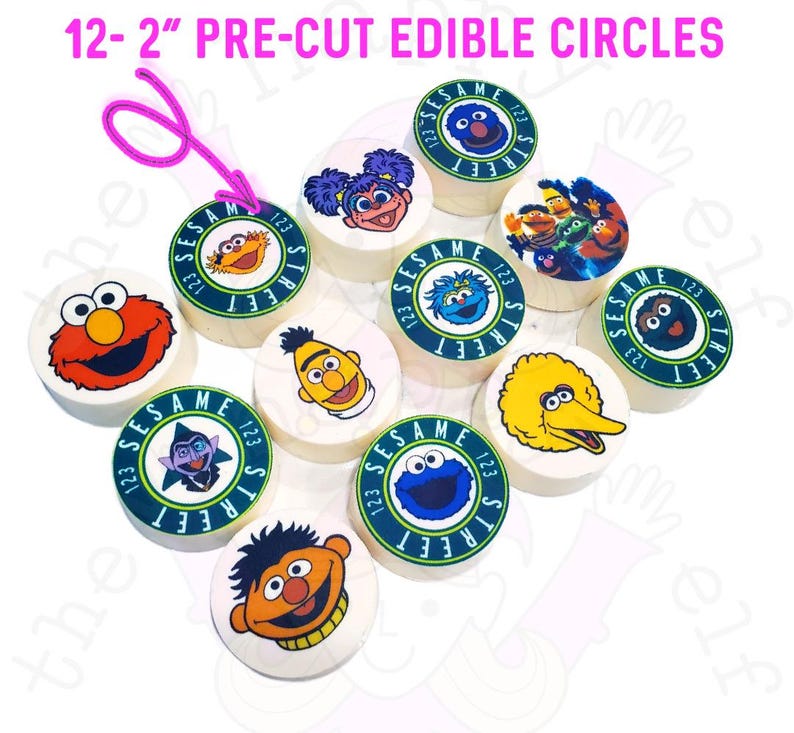 Street Icing Circles - Edible Cupcake Toppers - 2" Pre-cut - Etsy