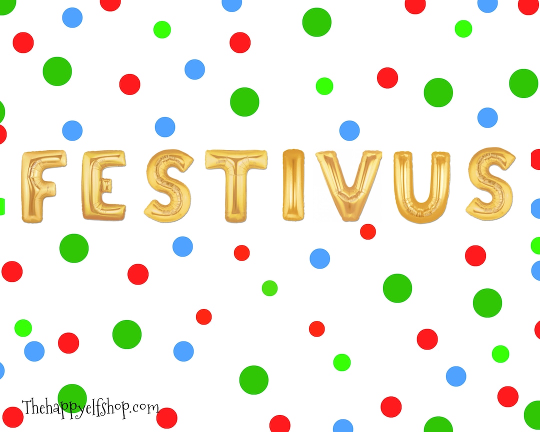 16 FESTIVUS Balloons/banner. Christmas Decor. Christmas Party Supplies ...